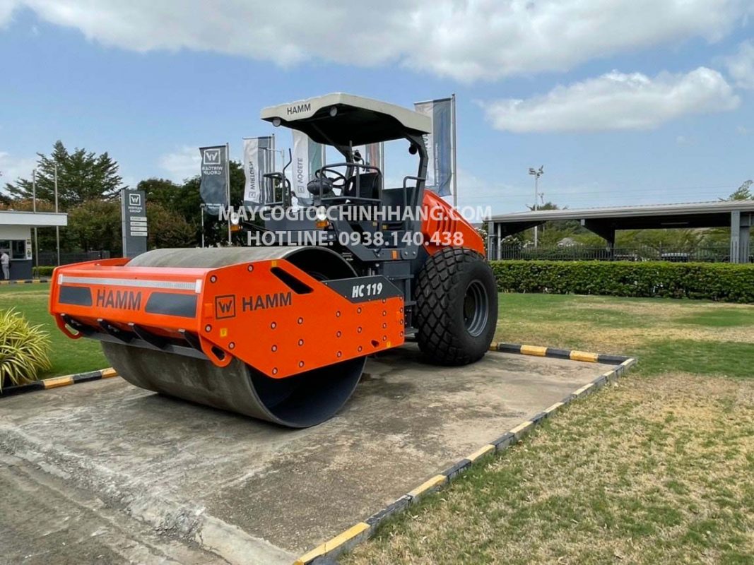 Lu Hamm 1 bánh sắt HC119 – Máy cơ giới chính hãng